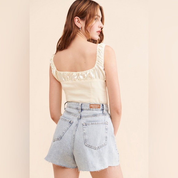 Nocturne | Shorts | Nocturne High Rise Studded Denim Shorts W Undone ...